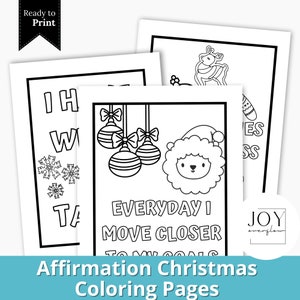 Coloring Pages, Christmas Coloring Sheets, Affirmation Christmas ...