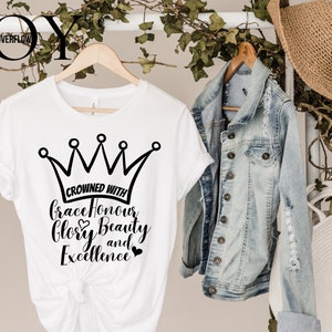Crown Svg, Christian Svg, Motivational Svg, Crowned With Grace, Svg for ...