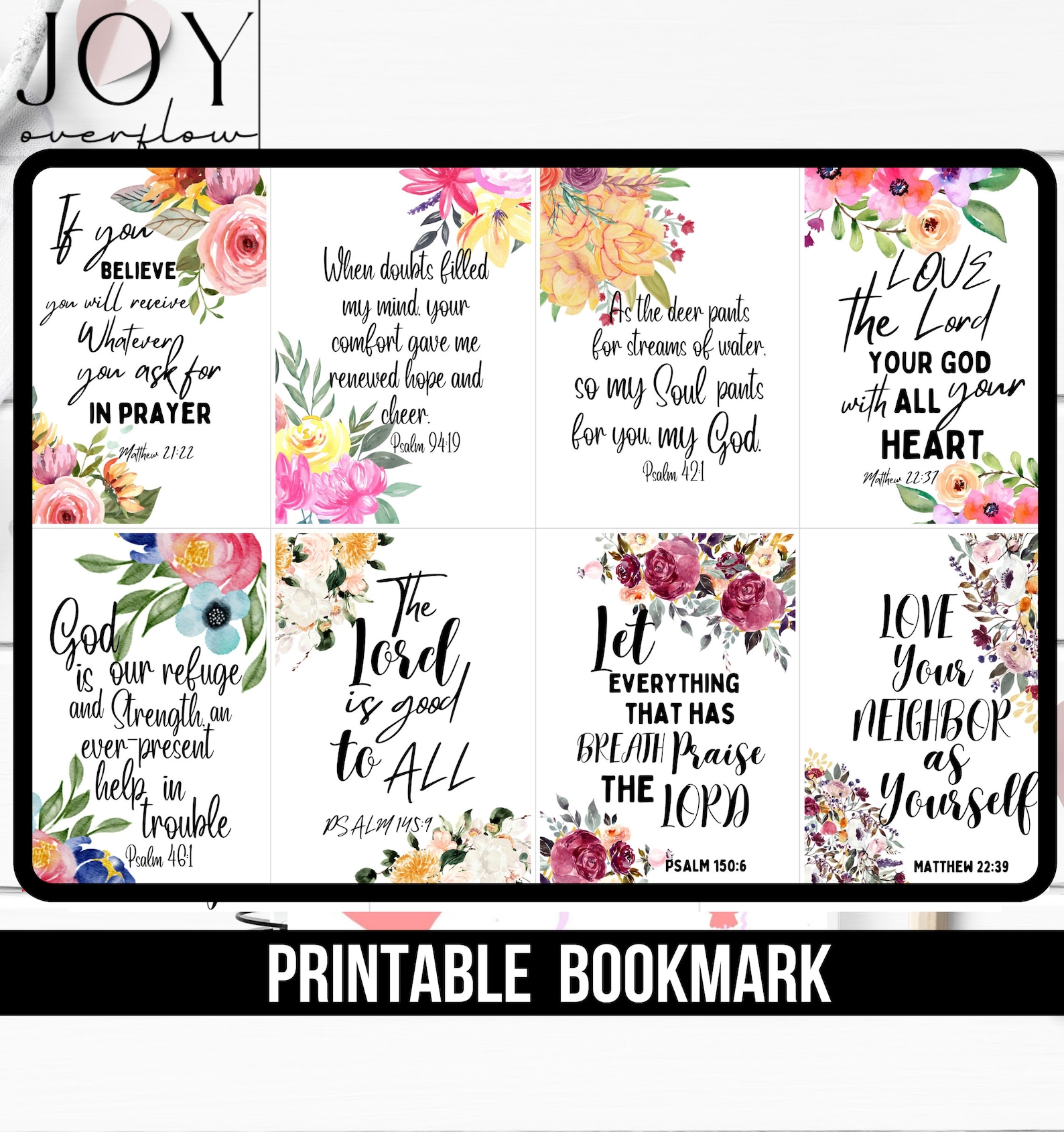 40 Scripture Cards, Bible Verse Cards, Scripture Note Cards ...
