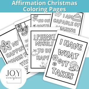 Coloring Pages, Christmas Coloring Sheets, Affirmation Christmas ...