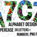 Motorcycle Clipart, Alphabet Clipart, Sublimation Alphabet, Watercolor ...
