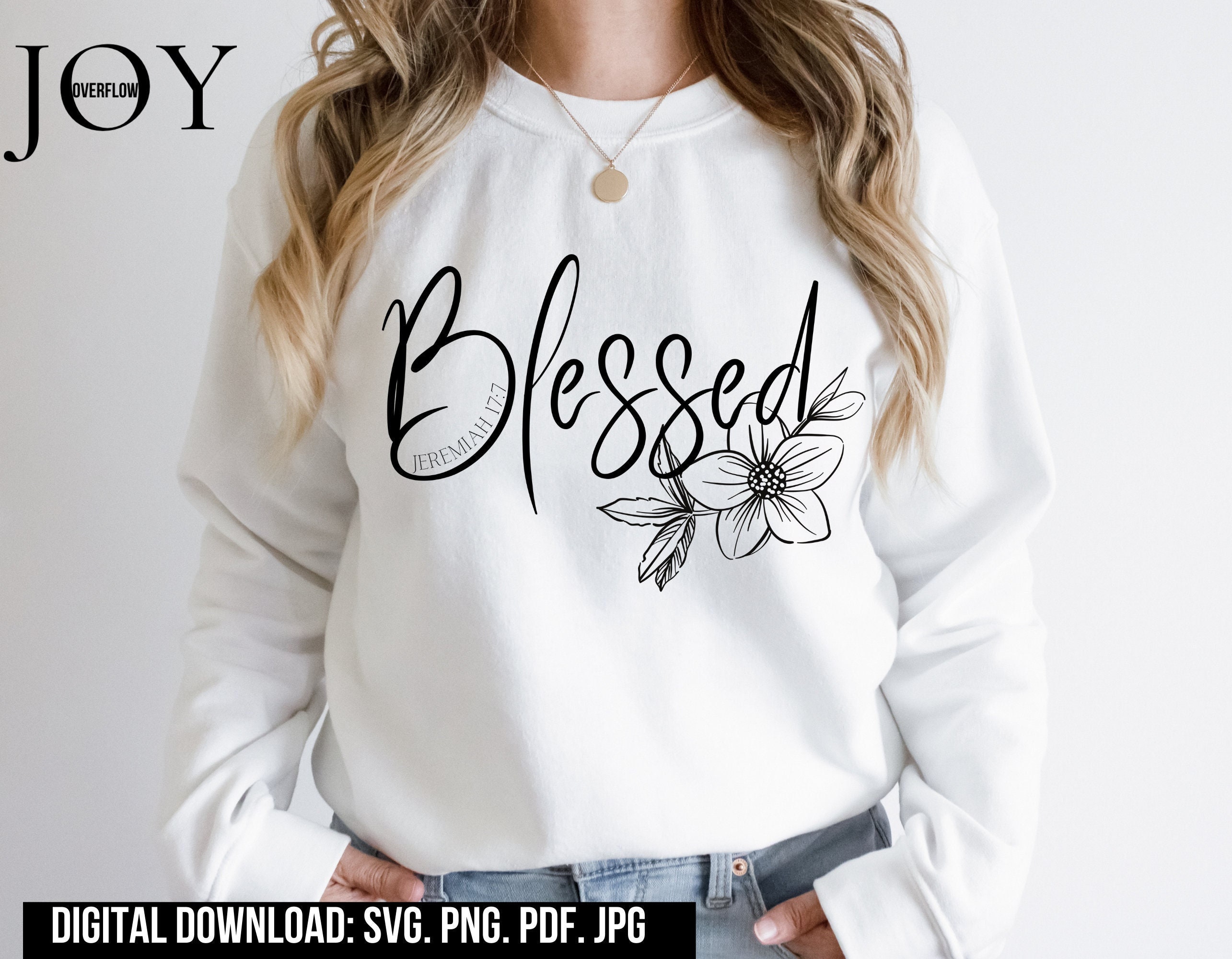 Blessed Svg Bible Verse Vvg Christian Svg Religious Svg - Etsy