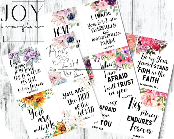 Digital Scripture Cards Printable Bible Verses Print at - Etsy
