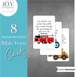 Bible Card Printable, Gift-for Kids, Scripture Cards, Printable Bible ...