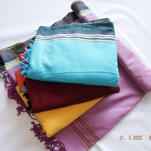 Kikoy: Purple With Blue Stripe - Etsy