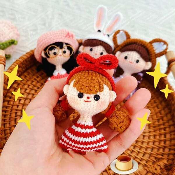 Crochet Pattern for a Cute Little Girl Brooch, Easy Step-by-step Guide ...