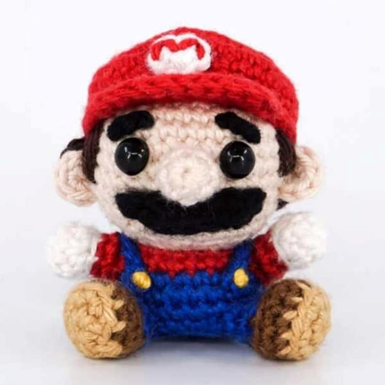 Mini Mario Doll Crochet Pattern, Amigurumi Pattern, Gift for Lover ...