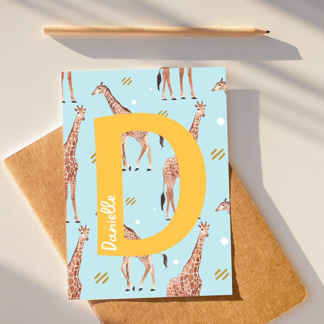 Initial Prints Animal Prints Printable Wall Art Personalised Initial ...