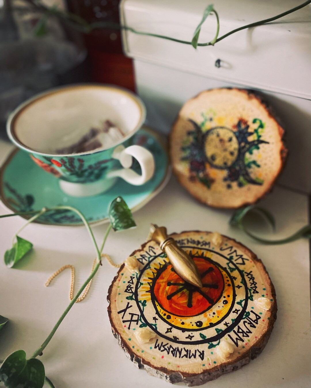 Wood Round Art Pieces - Etsy