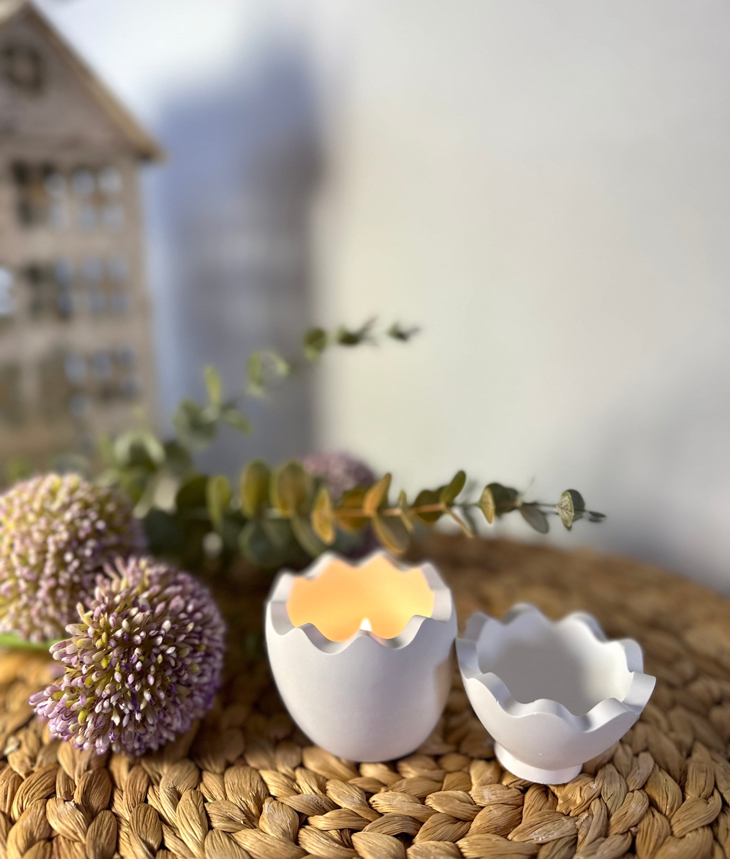 Easter Decoration Made of Ceramic, Raysin Easter Egg, Easter, Eggshell ...