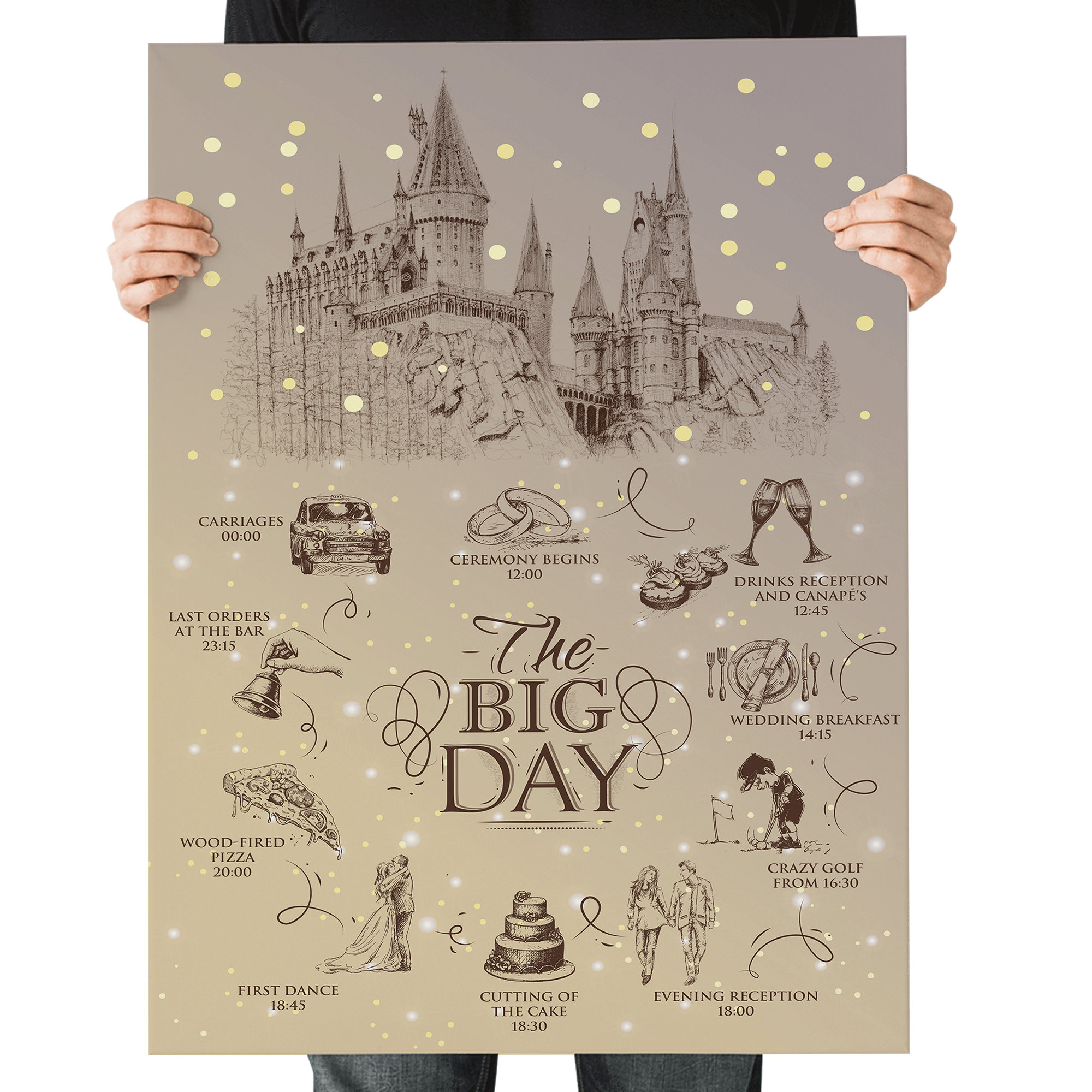 Magical Wizard Castle Order of the Service Fully Personalised Harry ...