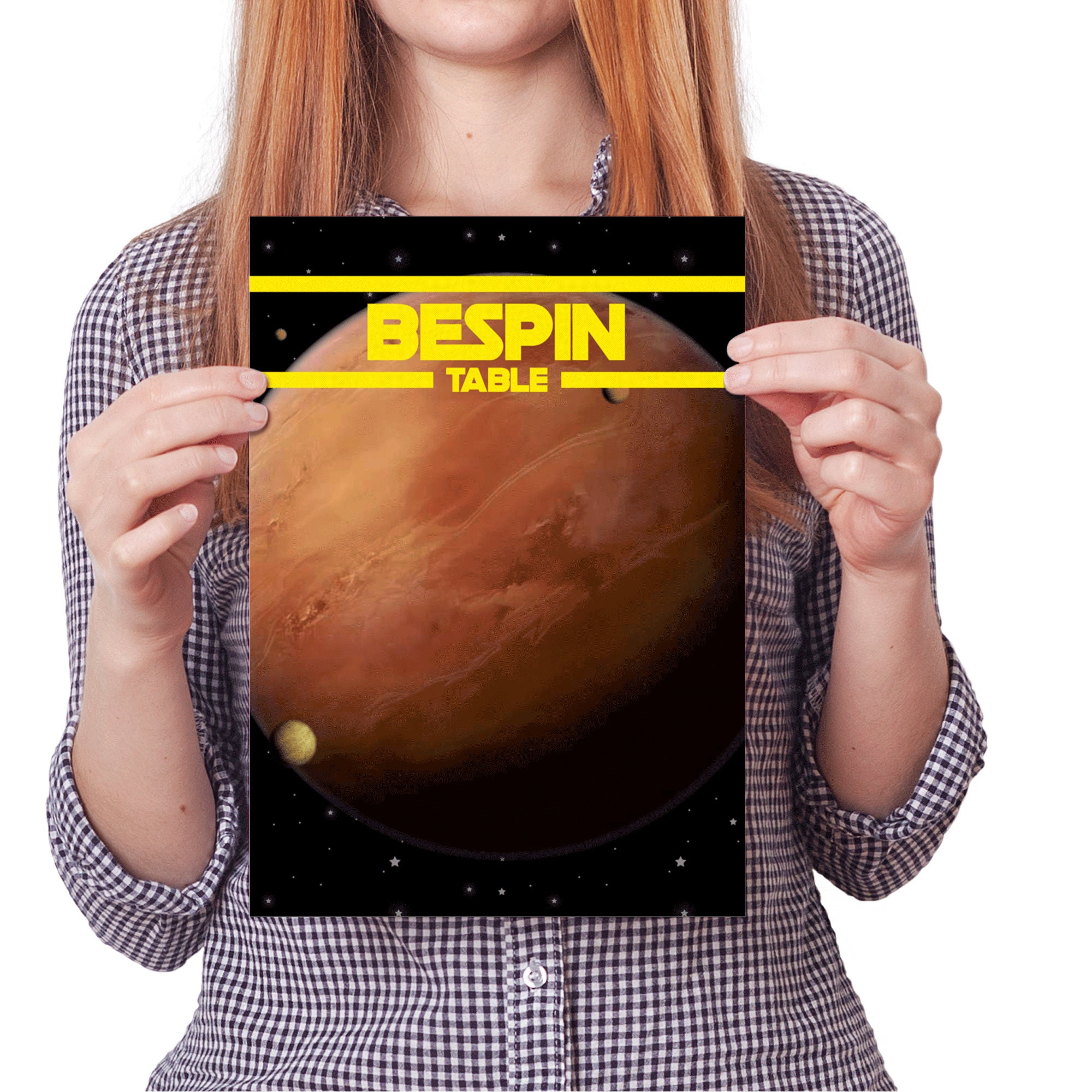 Star Wars Bespin Wedding Table Number / Name Cards Download, Instant Digital Seating Card ...