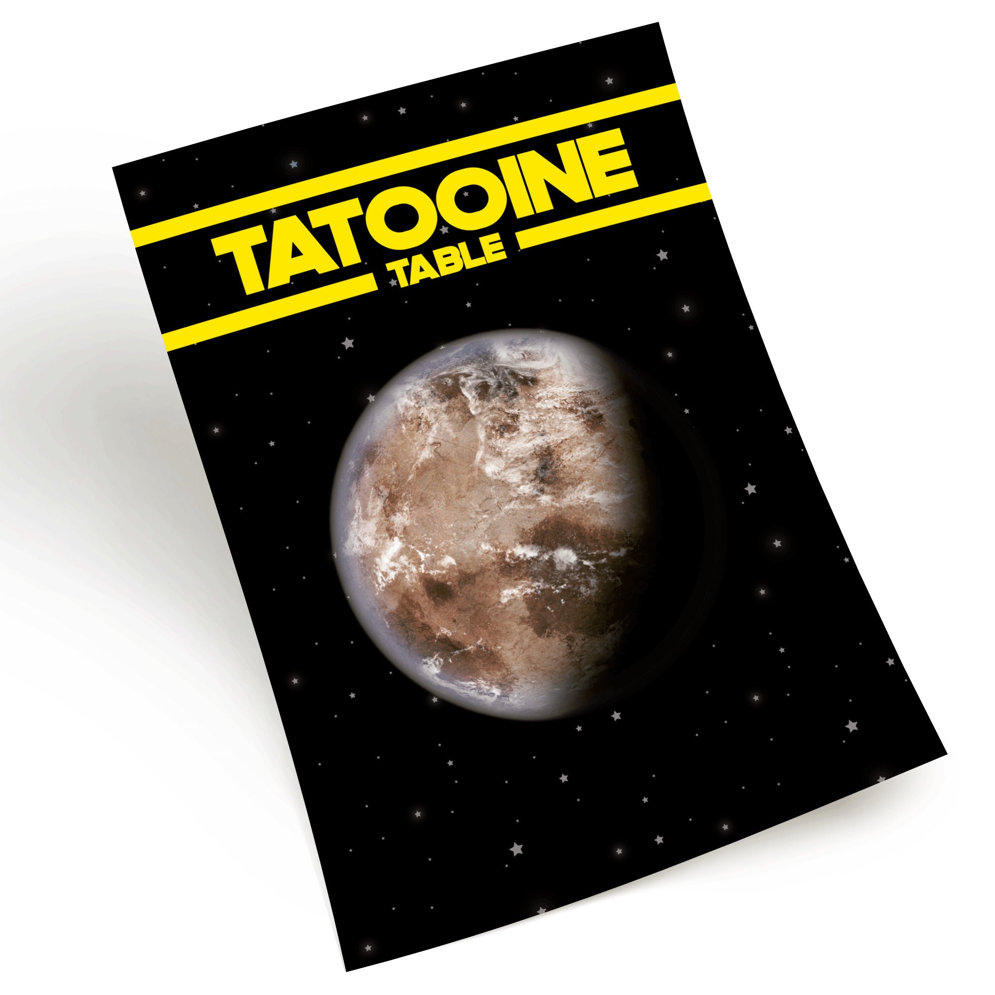 Star Wars Tatooine Wedding Table Number / Name Cards Download, Instant ...