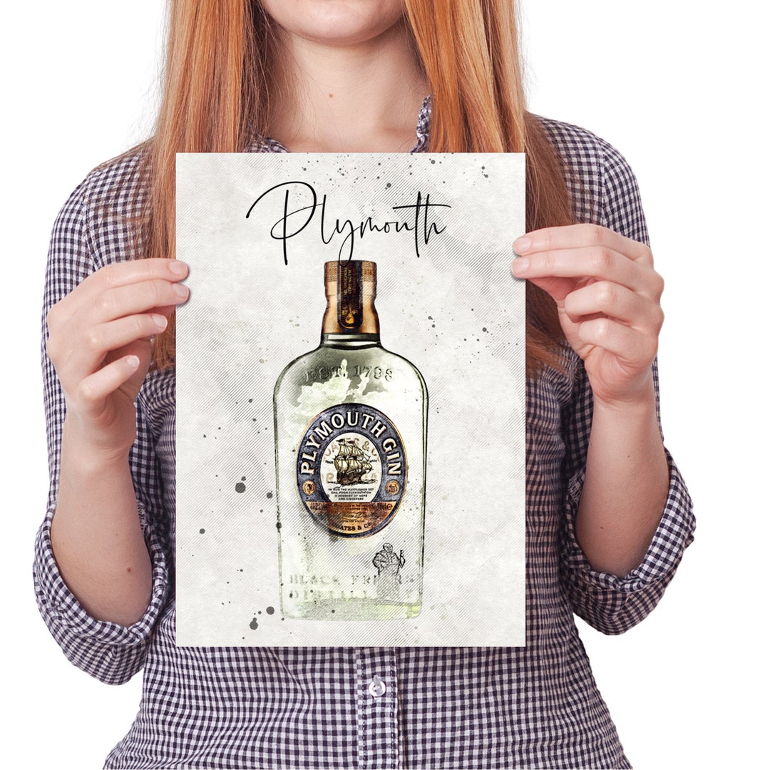 Gin Bottle Table Number Cards, Plymouth Gin Theme (digital Download) - Etsy