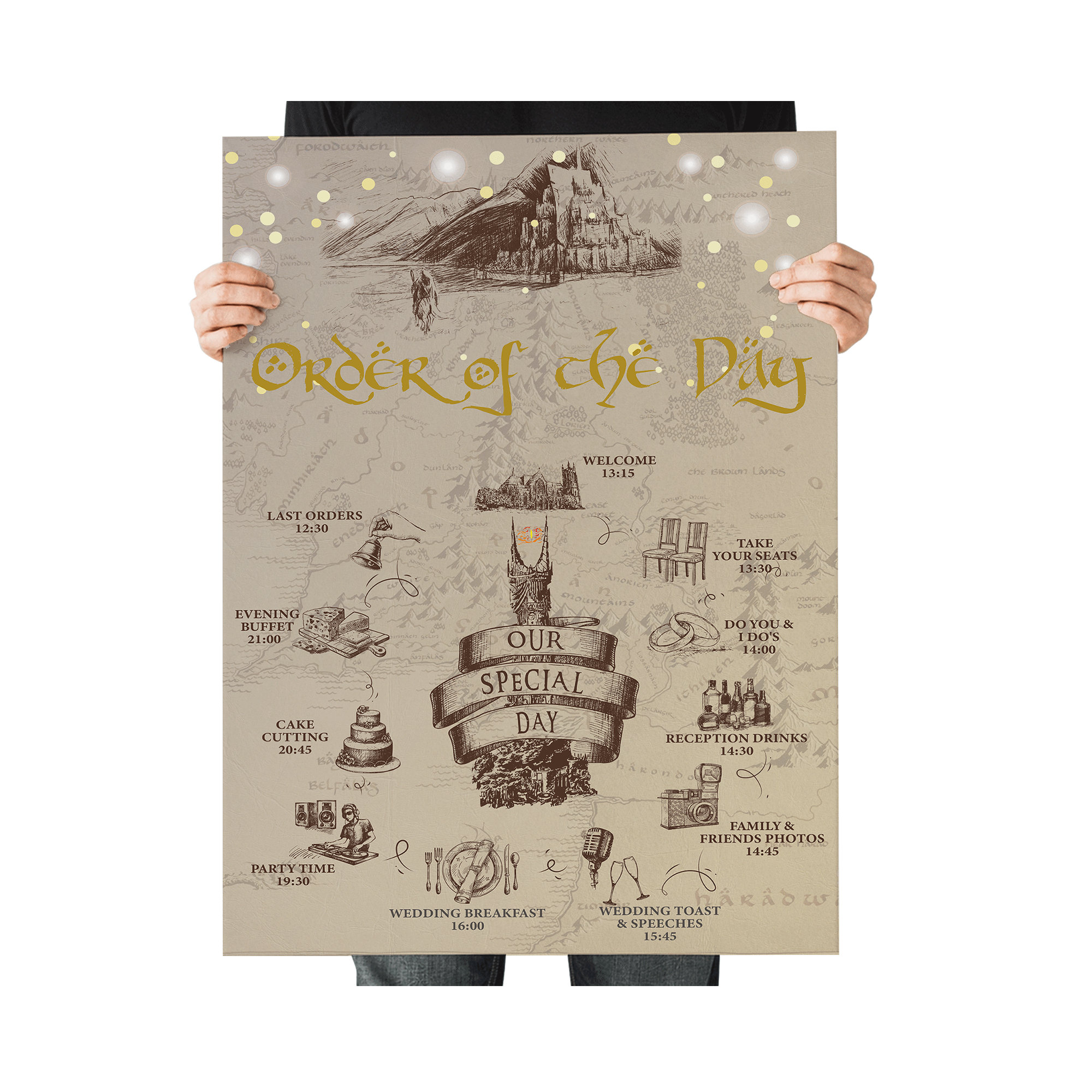 Fantasy Wedding LOTR Wedding Day Timeline | Lotr Wedding Seating Chart ...