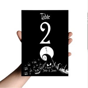 Tim Burton's Nightmare Before Christmas Halloween Wedding Seating Chart ...