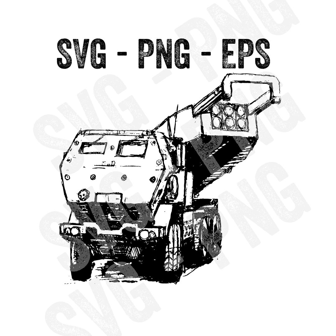 Usa MLRS HIMARS Ukraine Russia War SVG, Himar Rocket System Vector ...