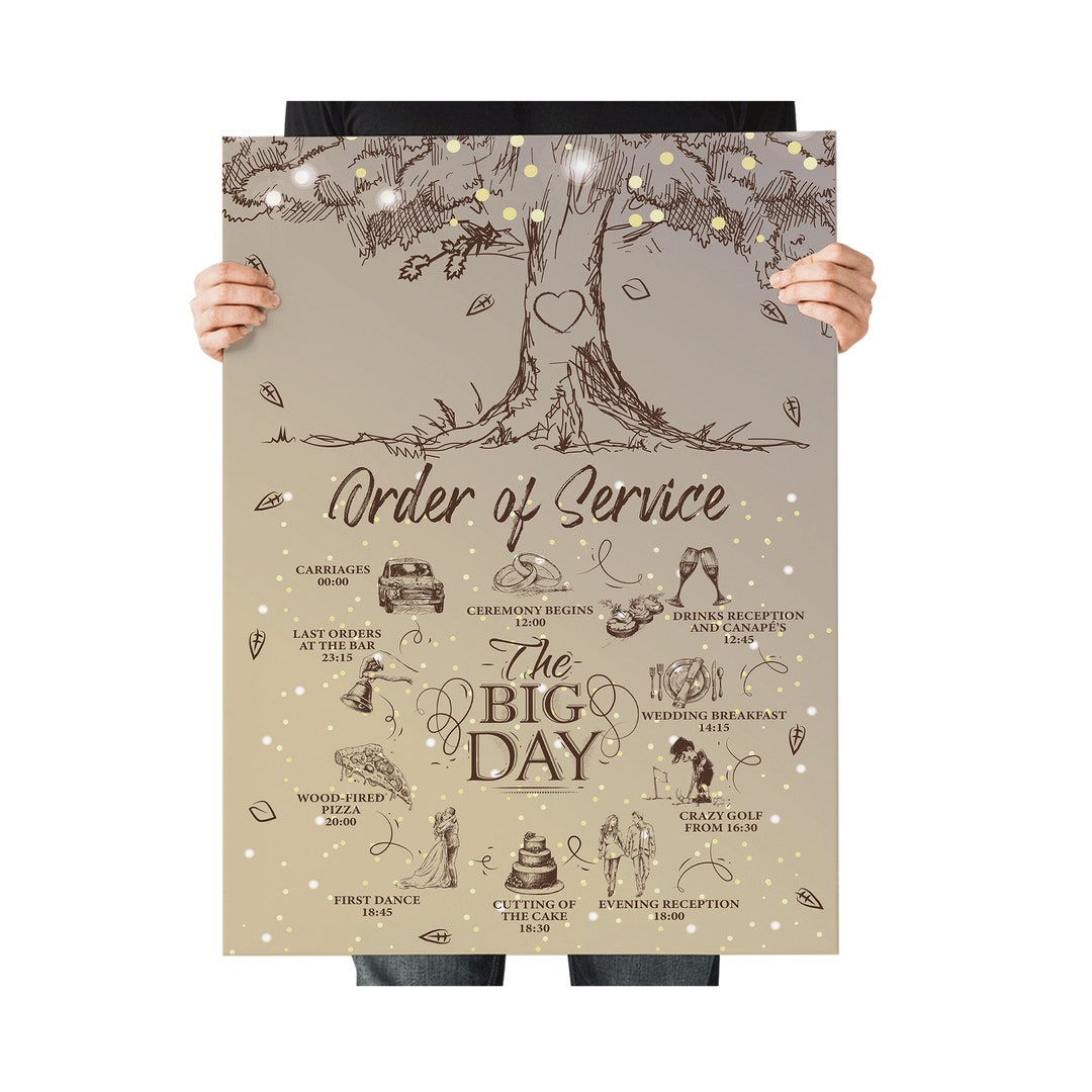 Rustic Wedding Timeline Template Wedding Day Timeline Barn Wedding Day ...