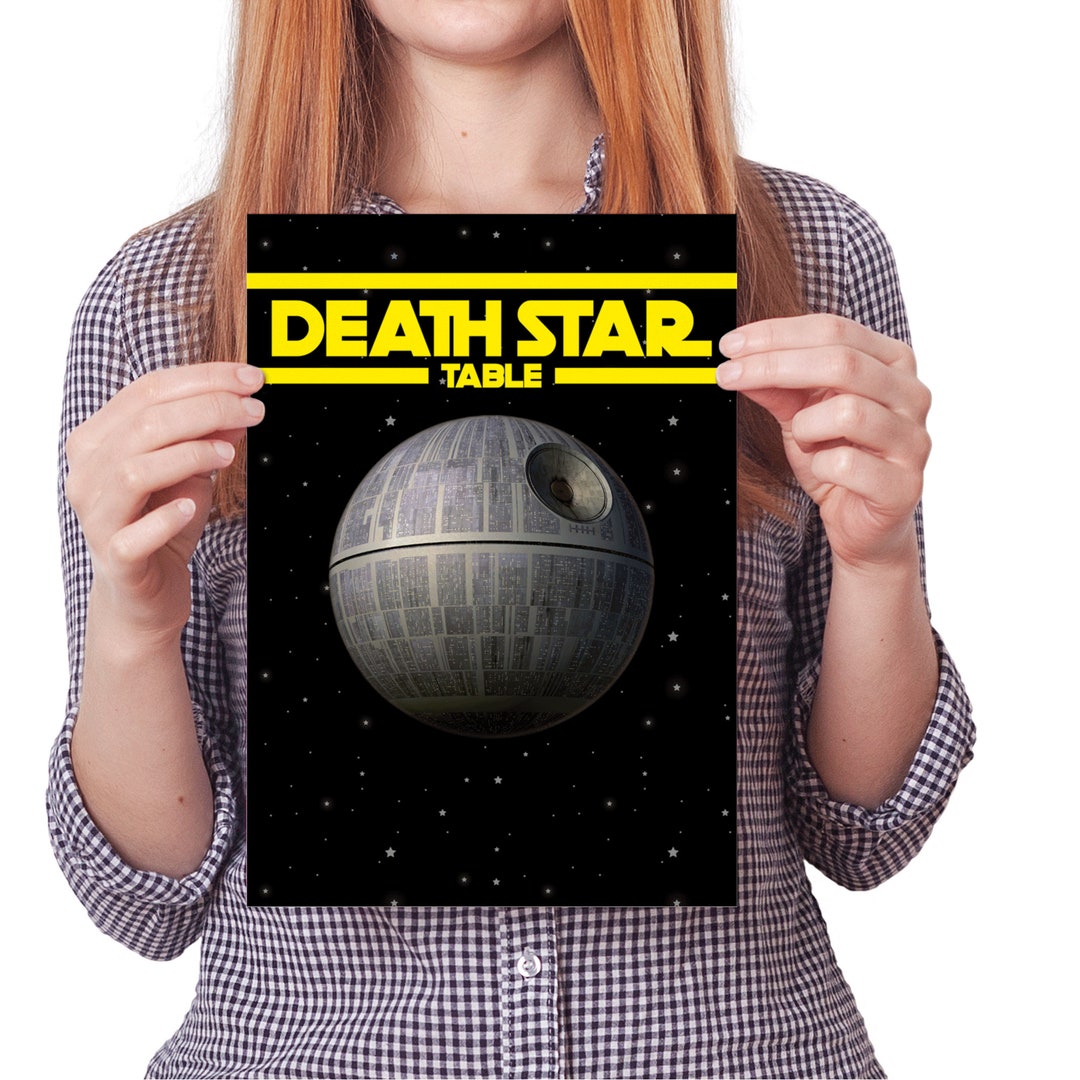 Star Wars Death Star Wedding Table Number / Name Cards Download ...