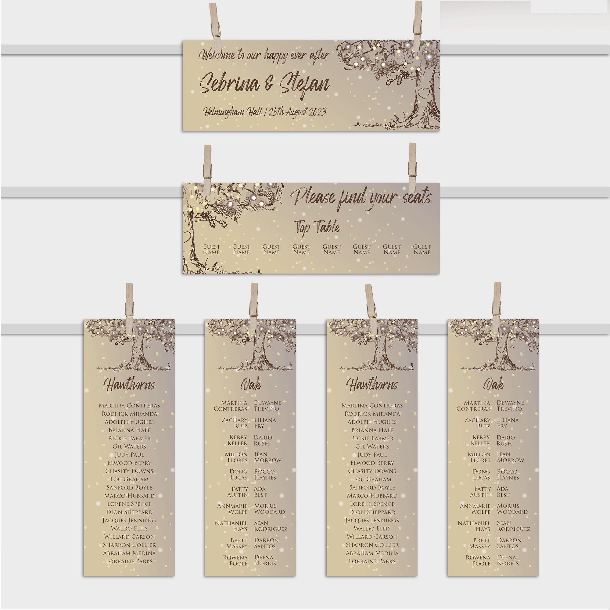 Printable Rustic Wedding Seating Chart Cards Editable - Etsy