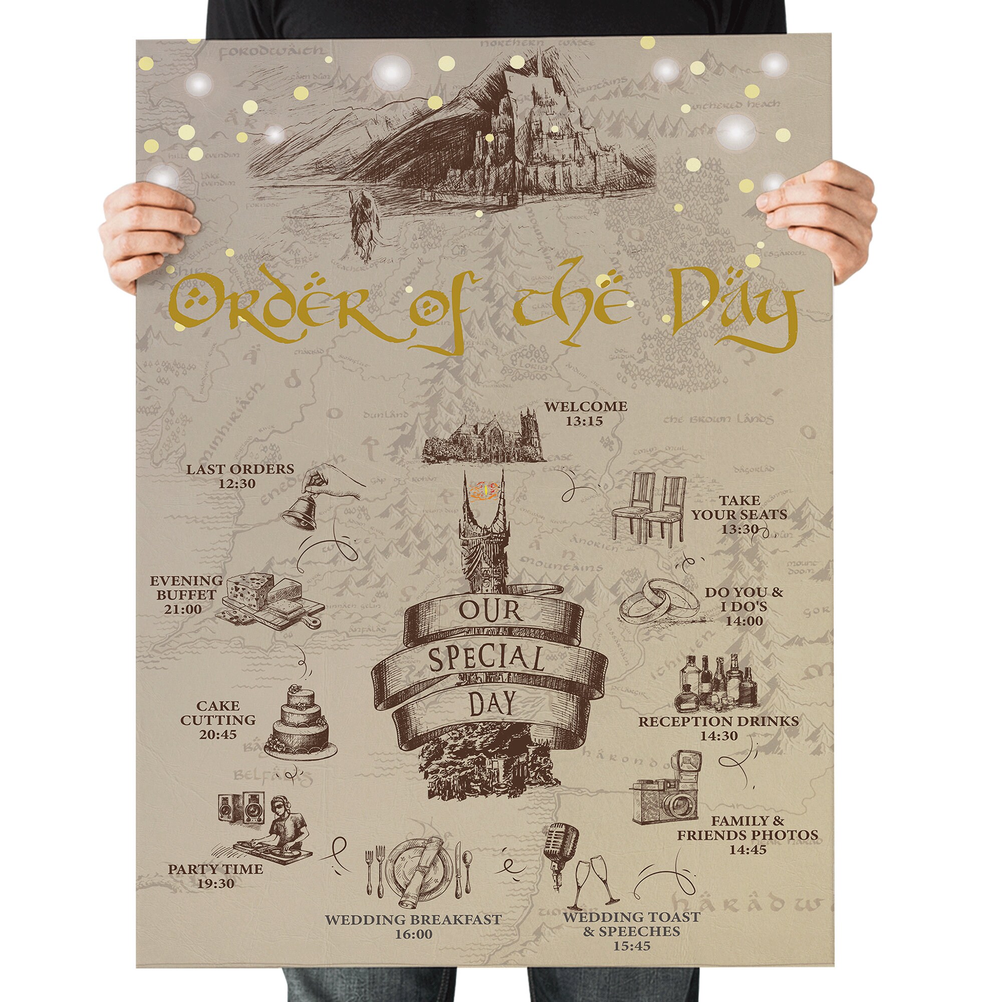 Fantasy Wedding LOTR Wedding Day Timeline | Lotr Wedding Seating Chart ...