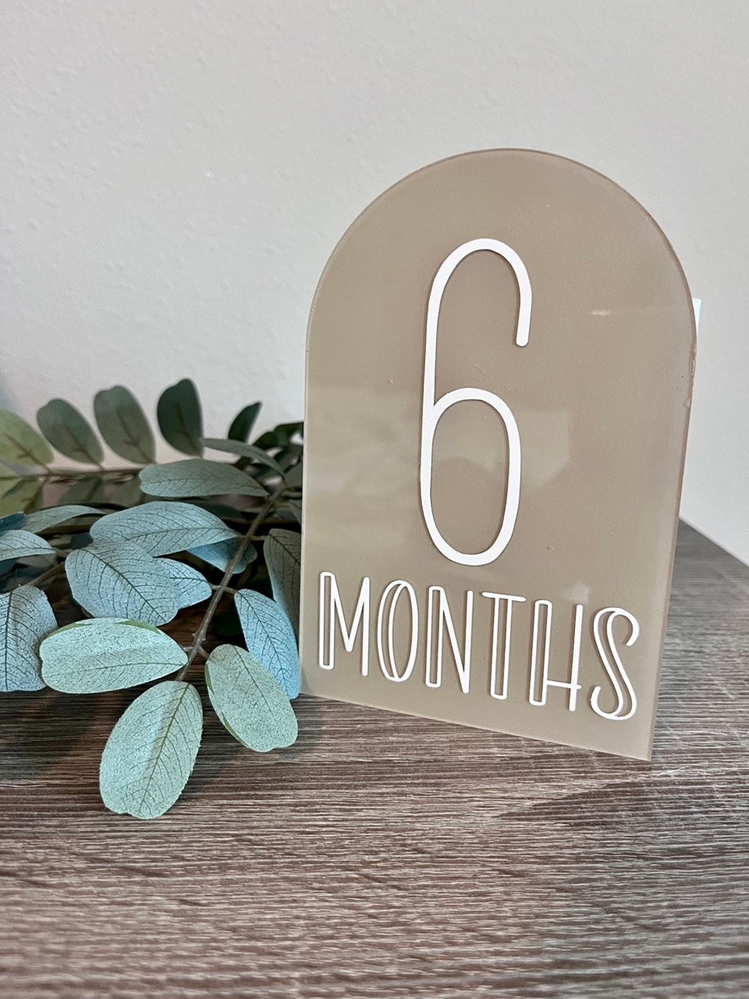 Arch Milestone Markers - Boho Baby Discs - Neutral Milestone - Acrylic ...