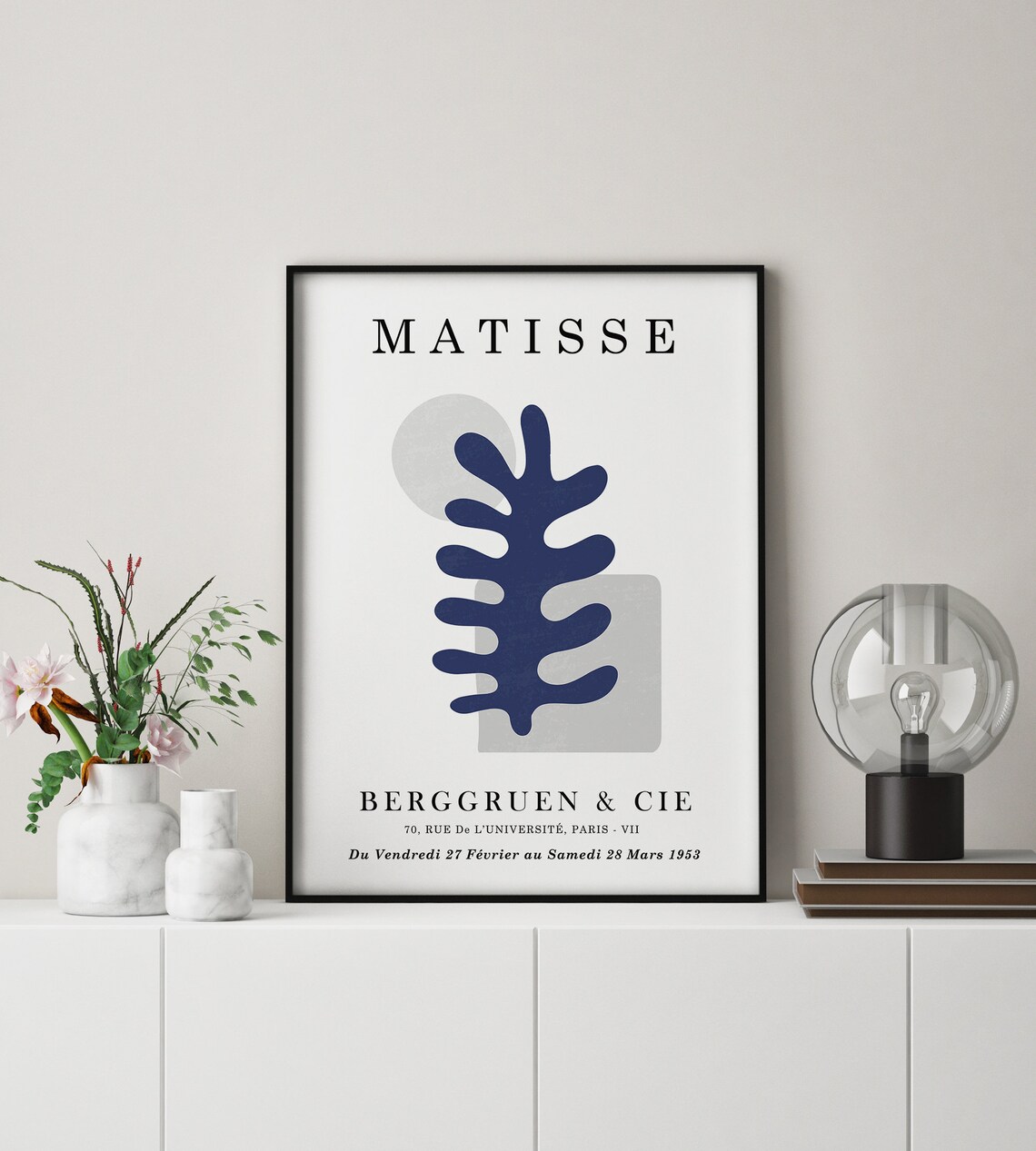 Navy Blue Wall Art Blue Prints Matisse Blue Print Set of 3 - Etsy