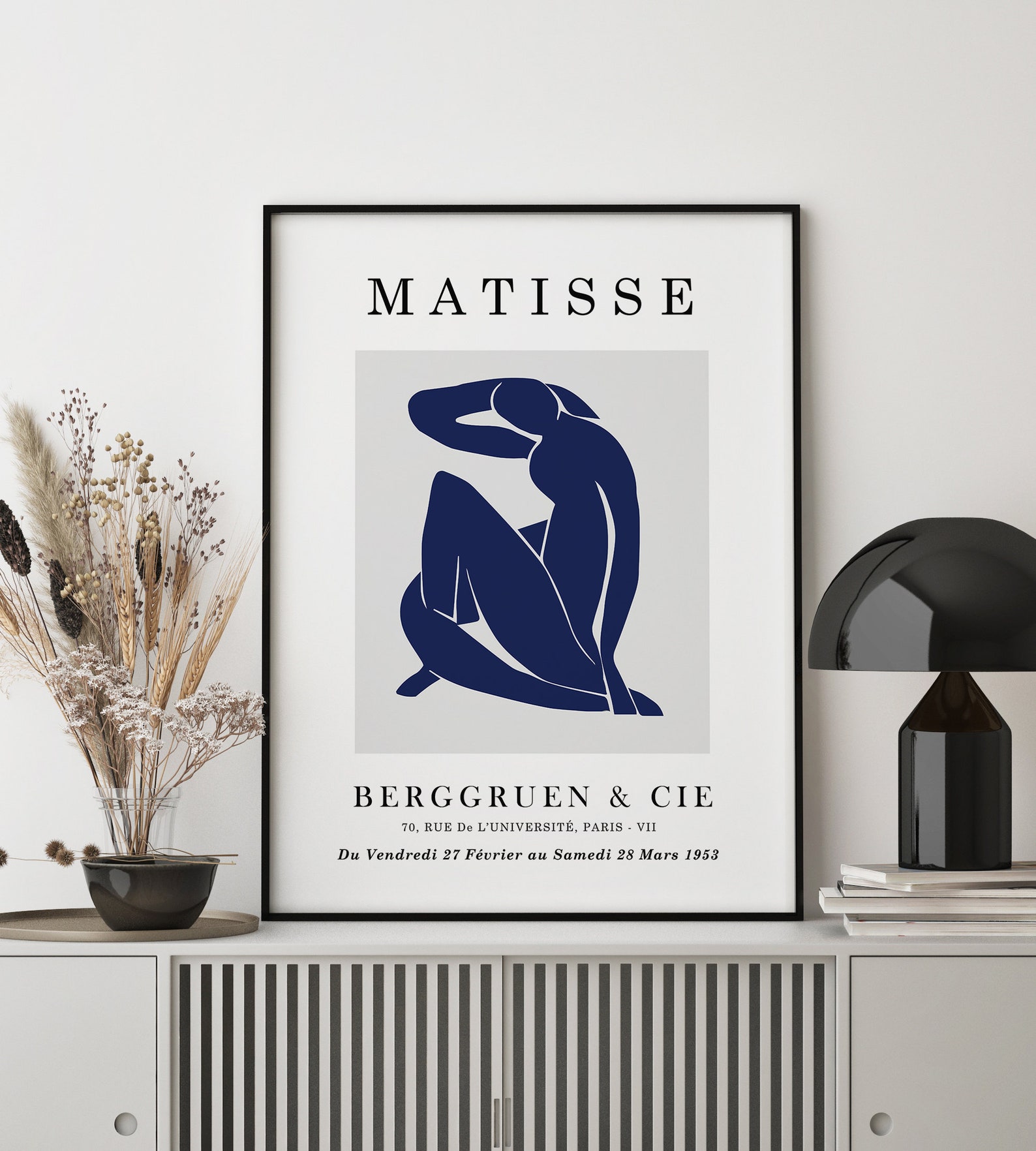 Navy Blue Wall Art Blue Prints Matisse Blue Print Set of 3 - Etsy