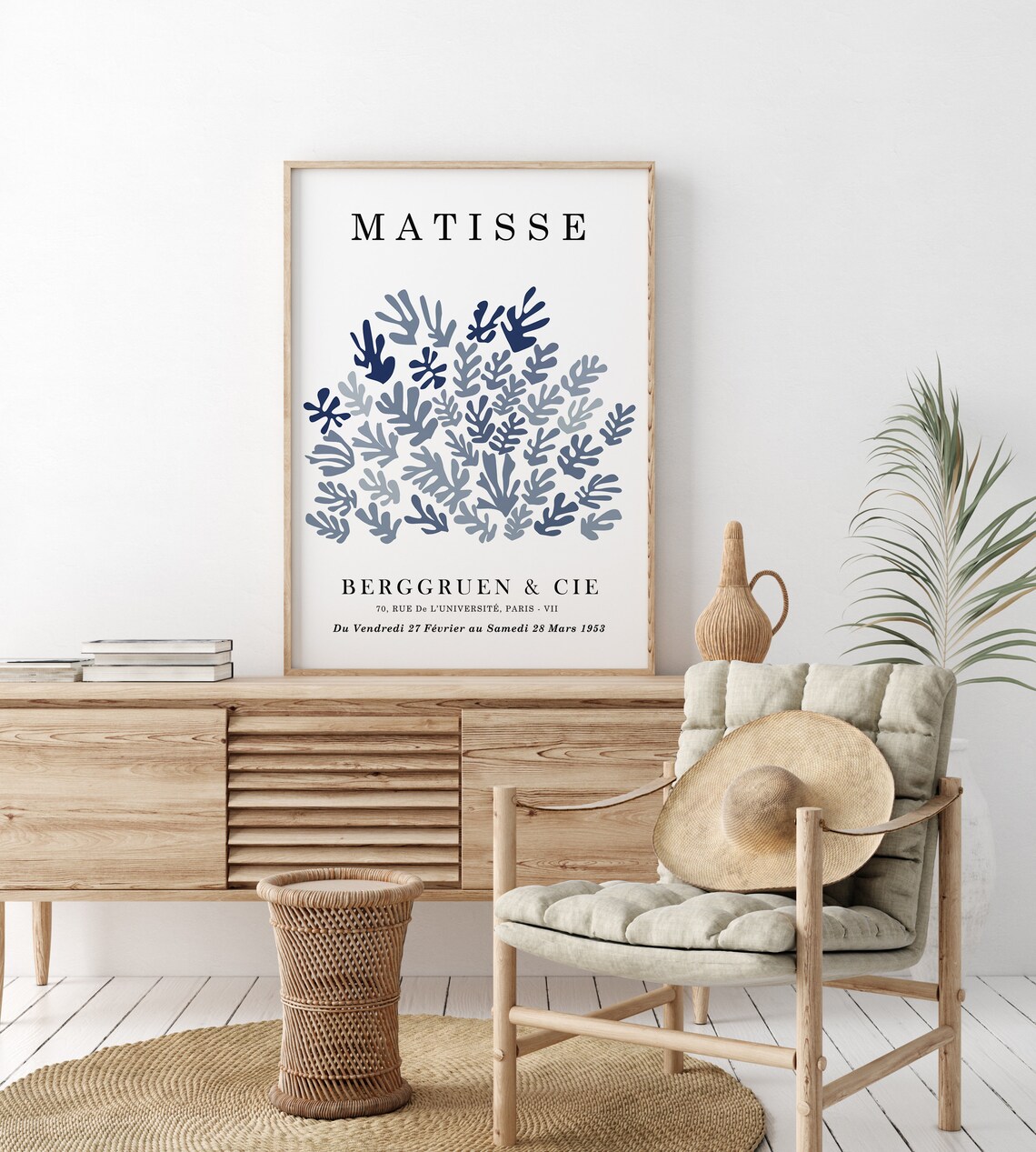 Navy Blue Wall Art Blue Prints Matisse Blue Print Set of 3 - Etsy