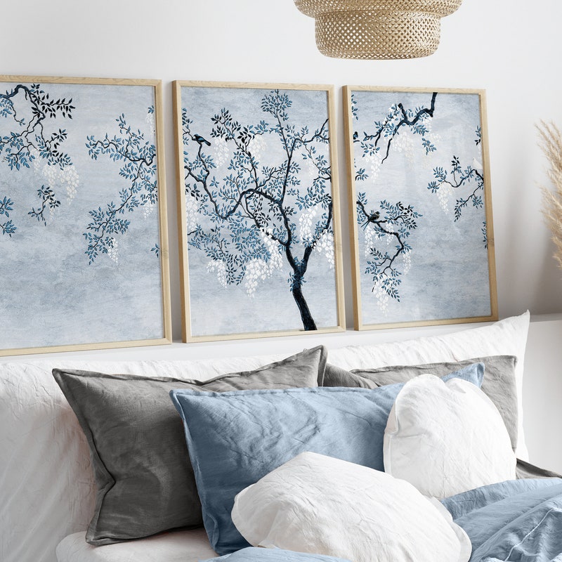 Light Blue Wall Art - Etsy