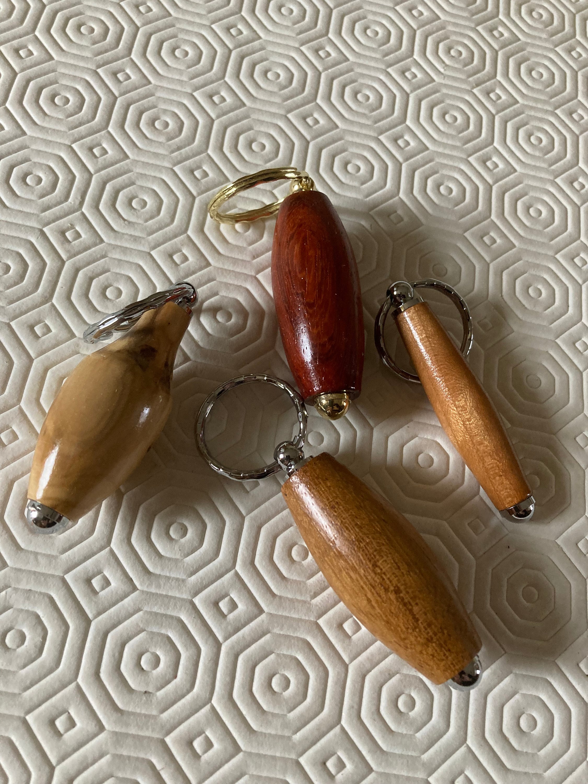 Handmade WOODEN KEY RINGS - Etsy