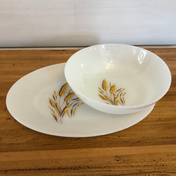 Fire King Wheat Bowl - Etsy