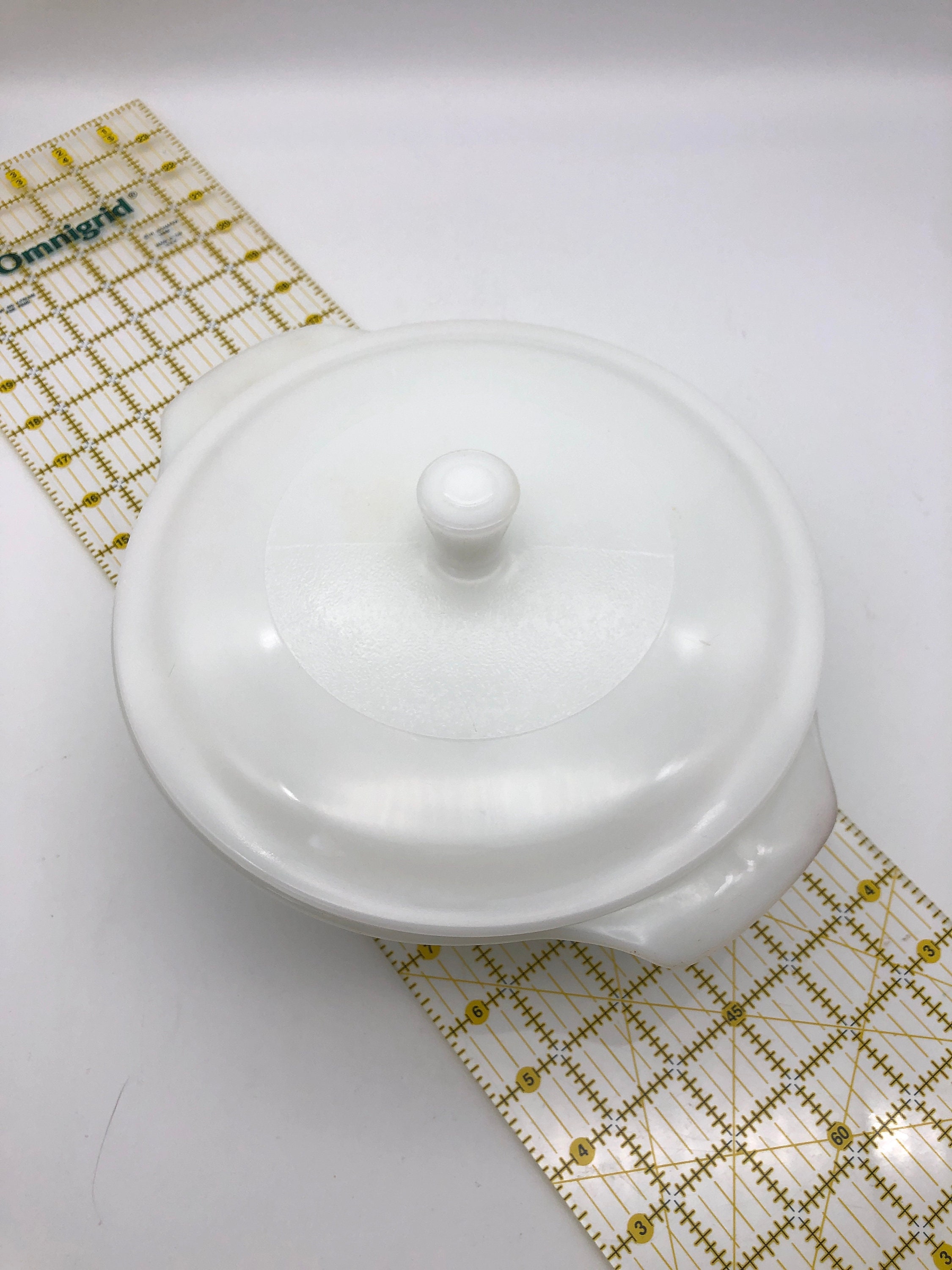 1960s Fire King by Anchor Hocking Summerfield Pattern Lidded Casserole ...