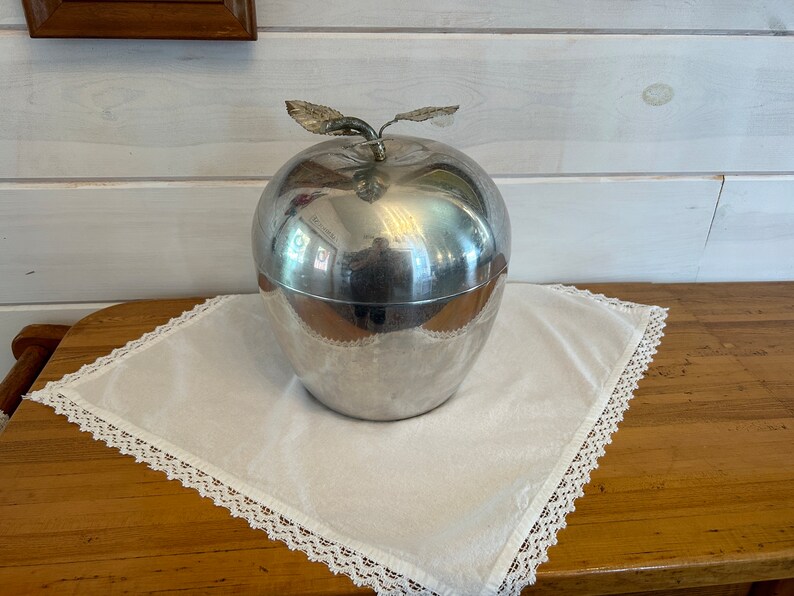 1960s Italian Ice Bucket Chrome Apple Shape Bucket - Etsy