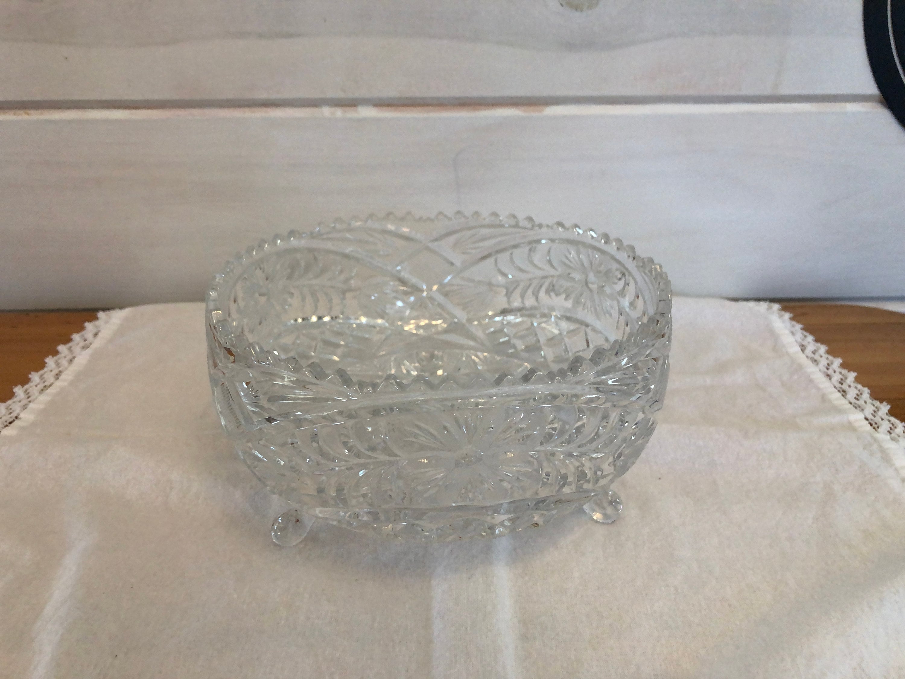 Vintage Imperlux Footed Crystal Bowl West Germany - Etsy