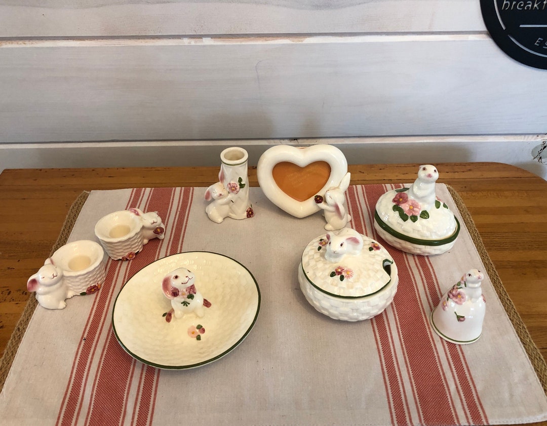 Vintage Avon Bunny Rabbits Set of 7, 1980s Collections, 10 Pieces - Etsy