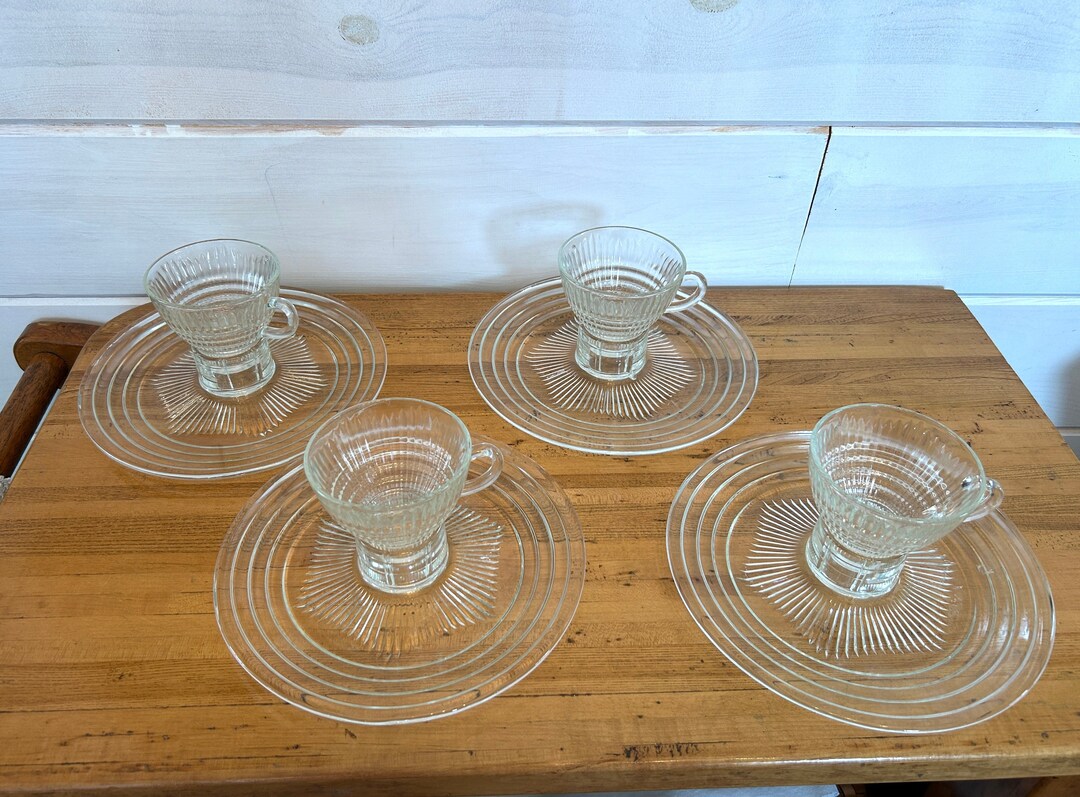 Rare 1930s Louis A. Leppke Safe Serv Luncheon, 4 Plate & Cup Set - Etsy