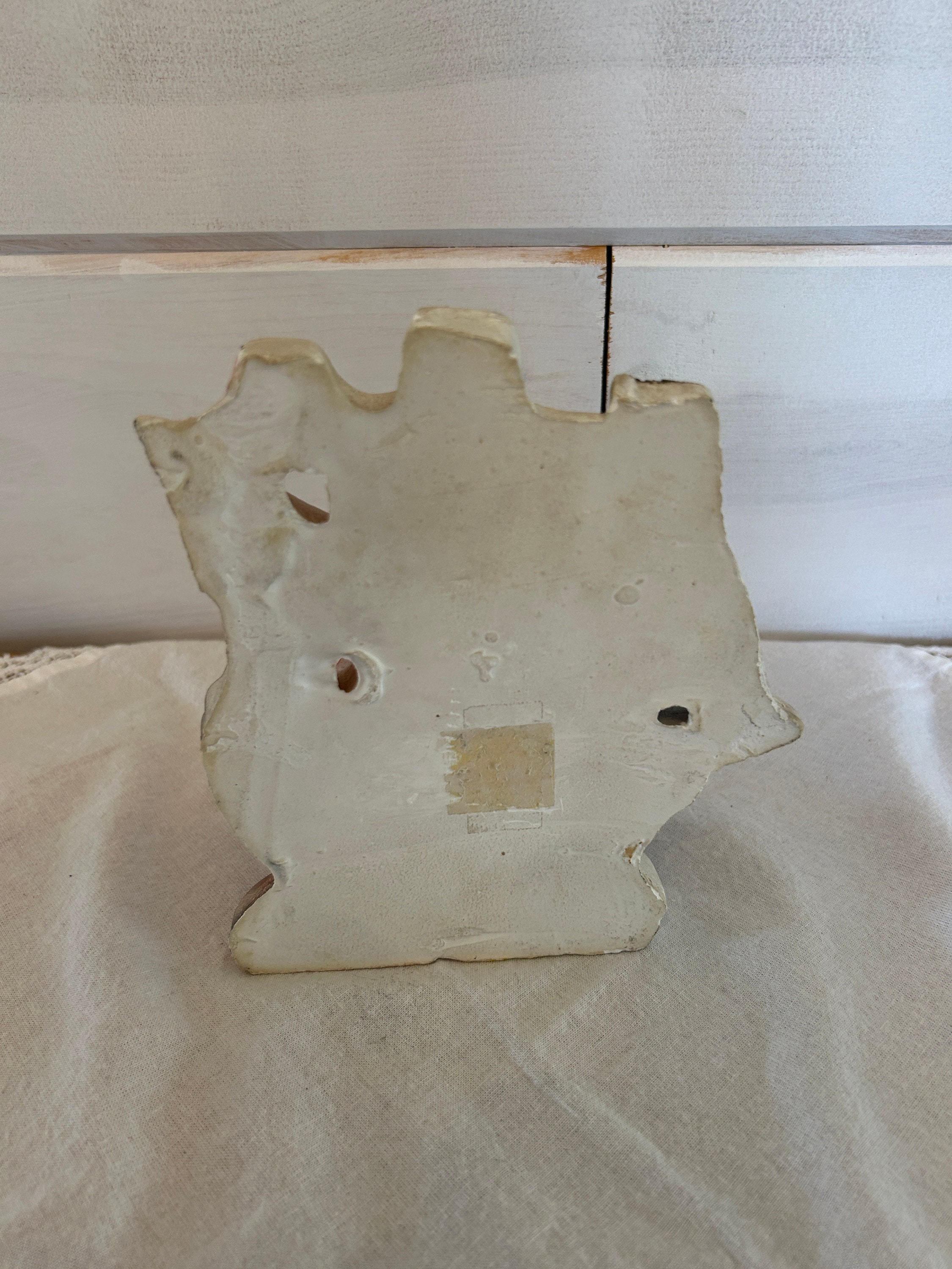 1940s Chalkware Art Carnival Prize Clipper Ship Multicolor Glittery ...