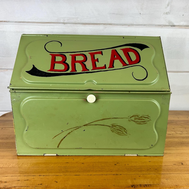 Vintage Bread Box - Etsy