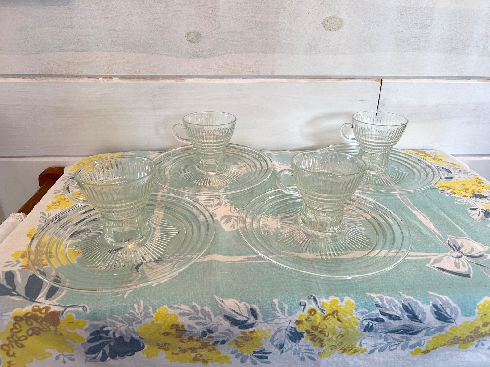 Rare 1930s Louis A. Leppke Safe Serv Luncheon, 4 Plate & Cup Set - Etsy