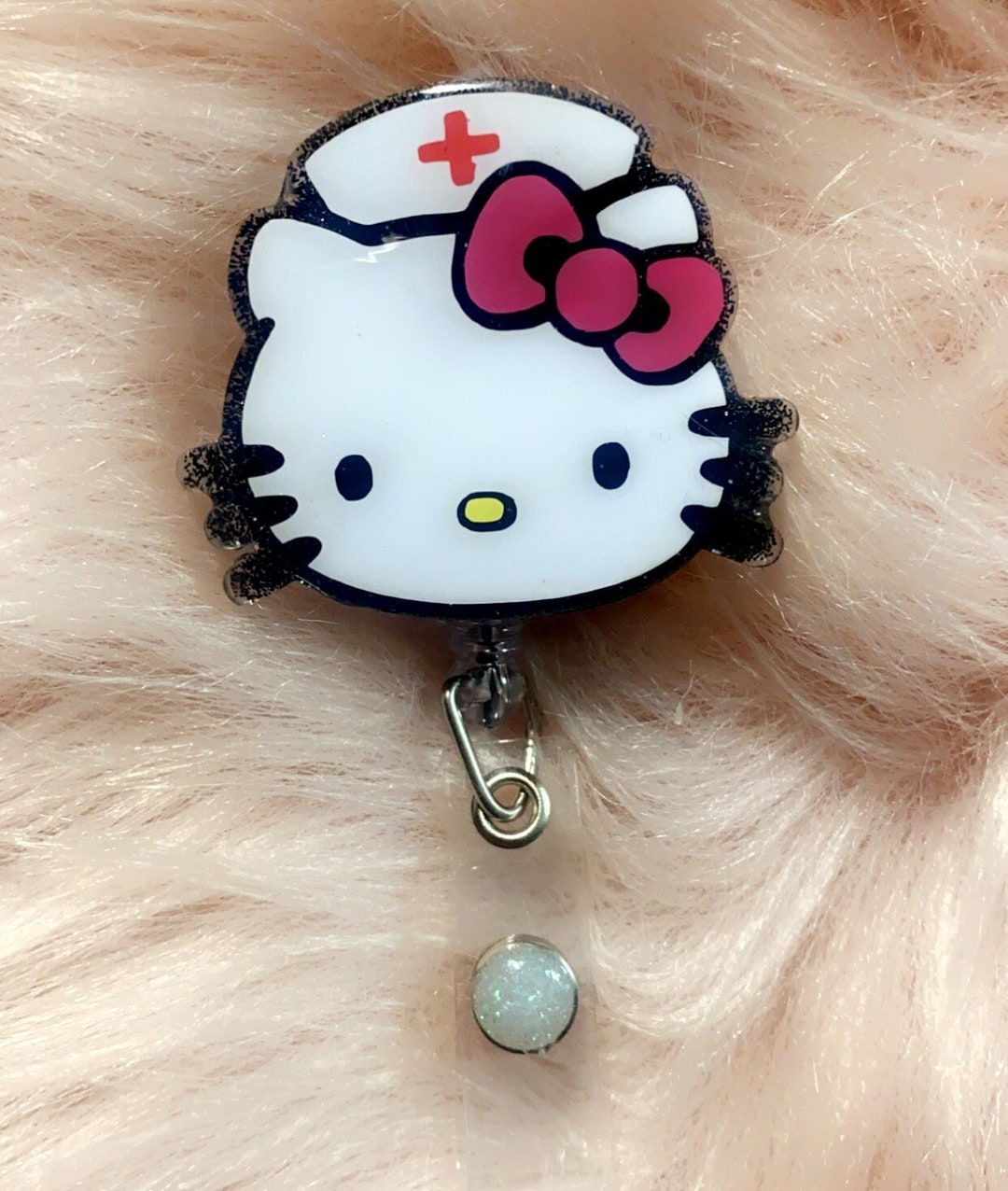 Hello Kitty Nurse Badge Reel - Etsy