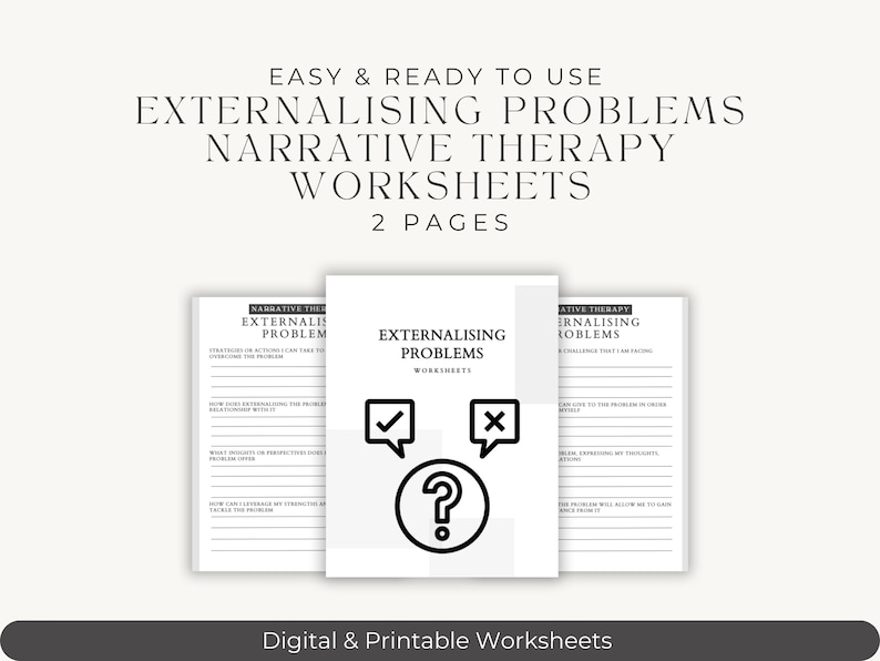 Transforming Challenges: Printable & Digital Narrative Therapy ...