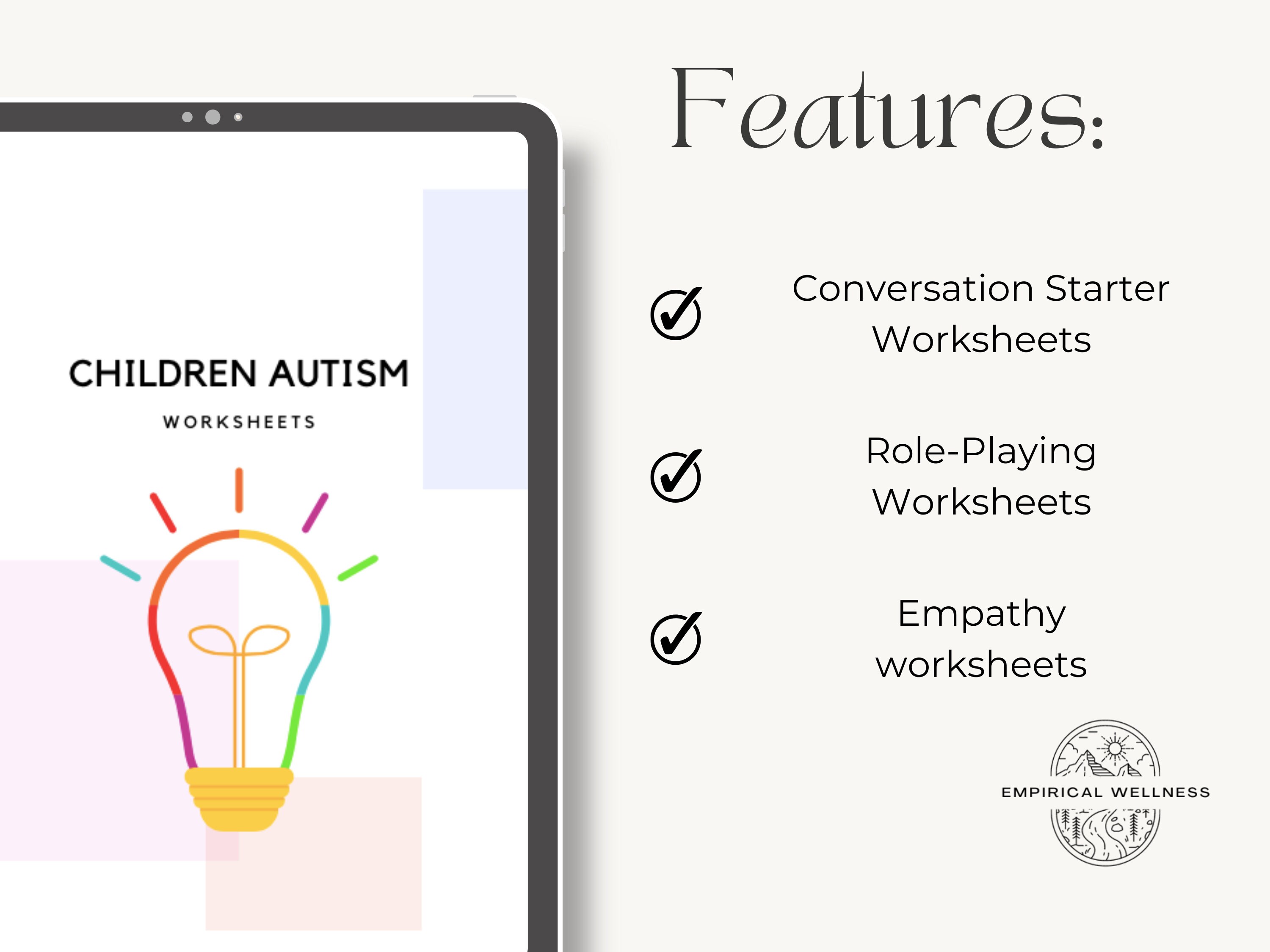 Empower Your Child With Autism - Digital and Printable Worksheets for ...