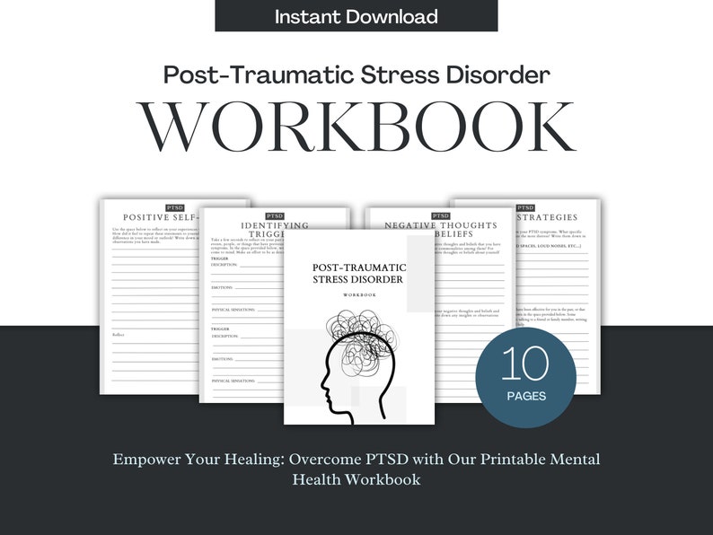 Overcome PTSD With Our Printable and Digital Mental Health - Etsy