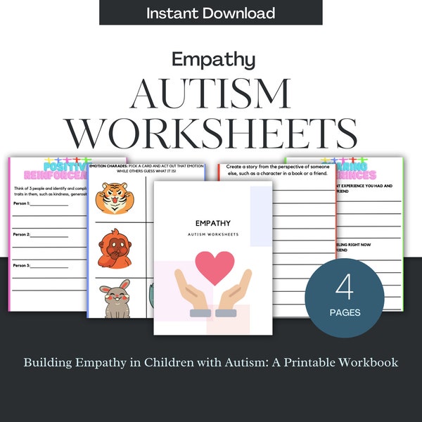 Empathy Worksheets - Etsy