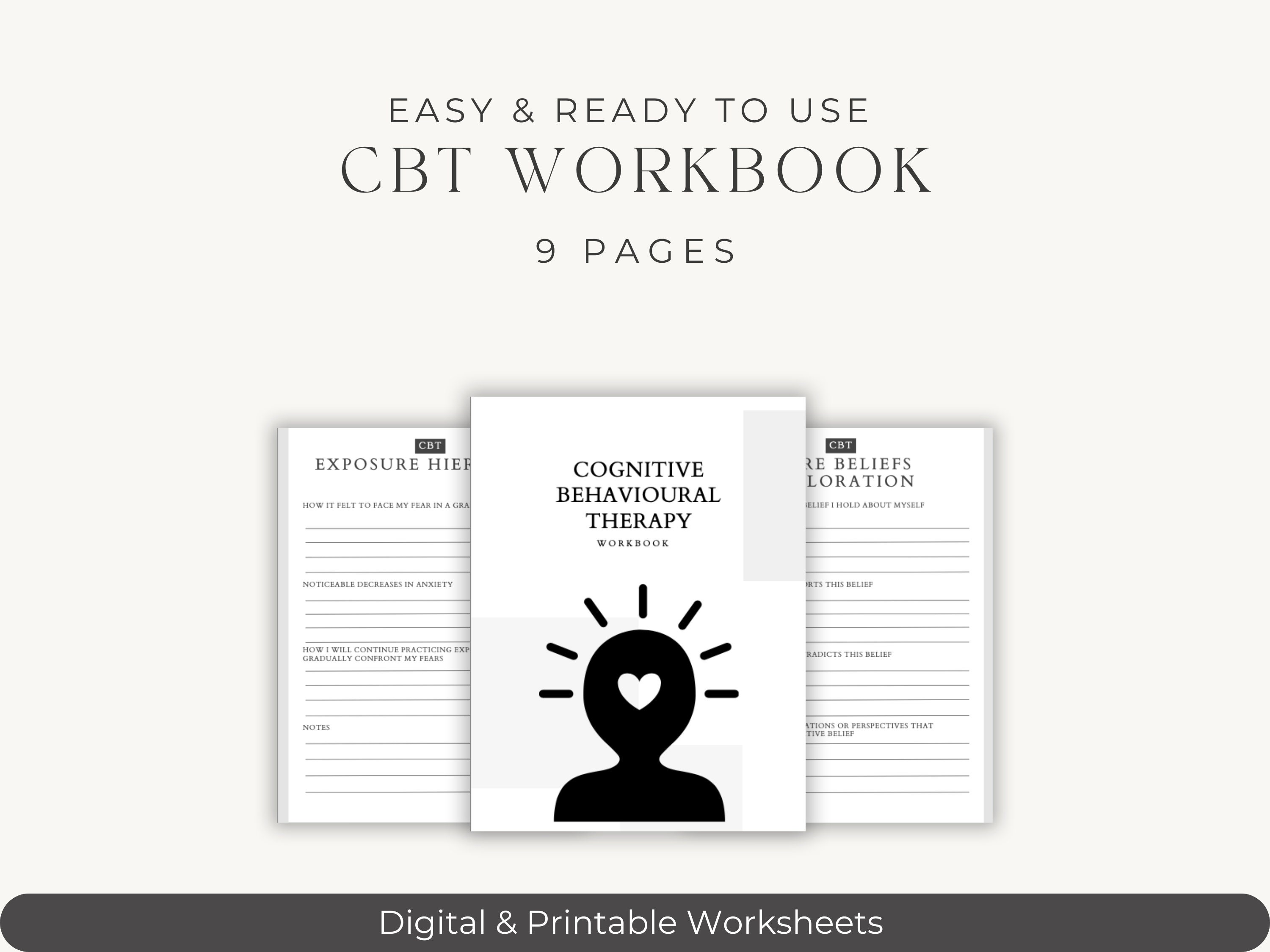 Transform Your Mind: Printable & Digital Cognitive Behavioural Therapy ...