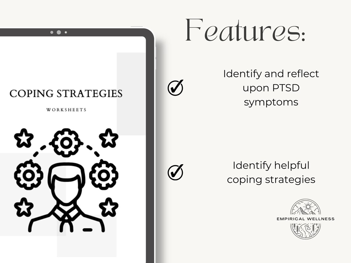 Coping With PTSD: Printable and Digital Mental Health Worksheets to ...