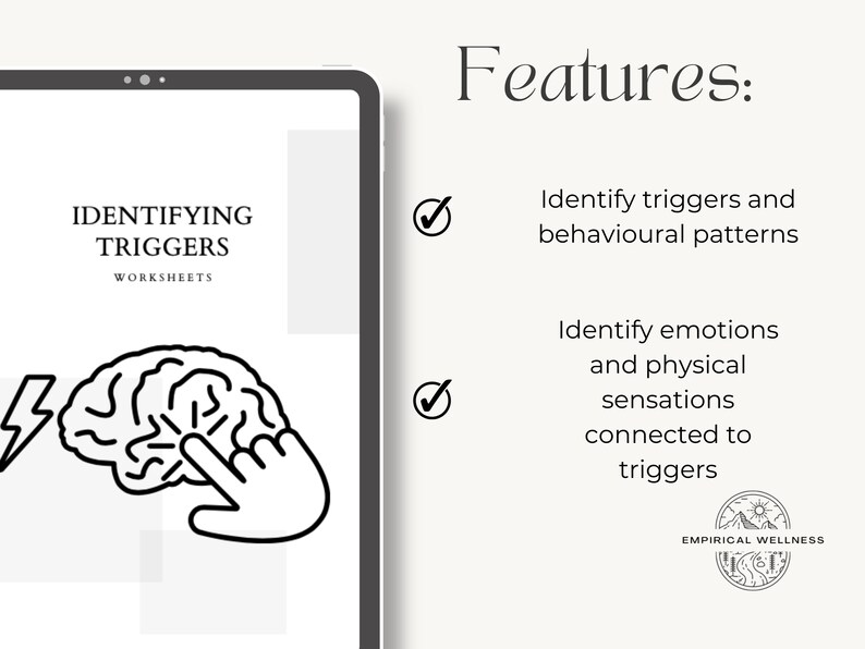 Identifying Triggers: PTSD Mental Health Worksheets for Coping and ...