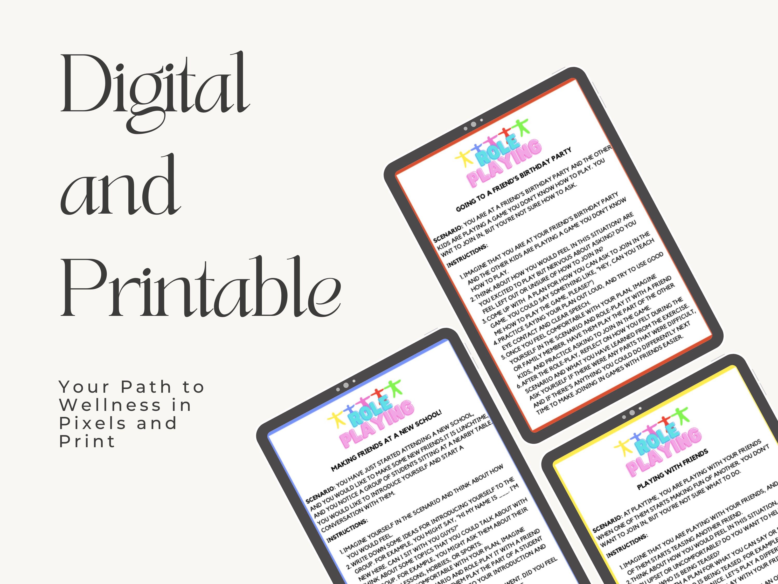 Fun and Effective Children's Autism Role-play Worksheets - Digital and ...