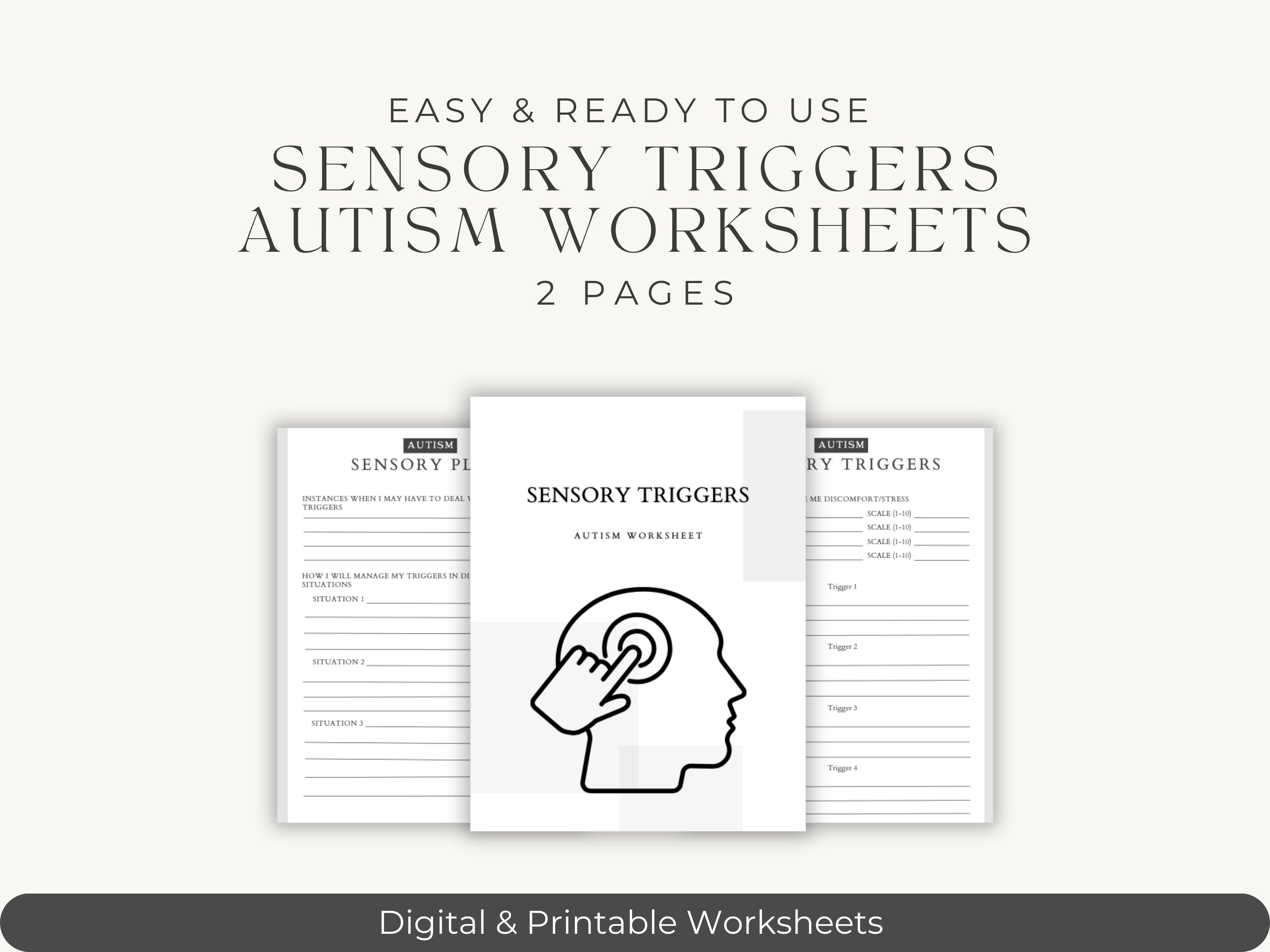 Sensory Potential: Printable and Digital Sensory Worksheets for Adults ...